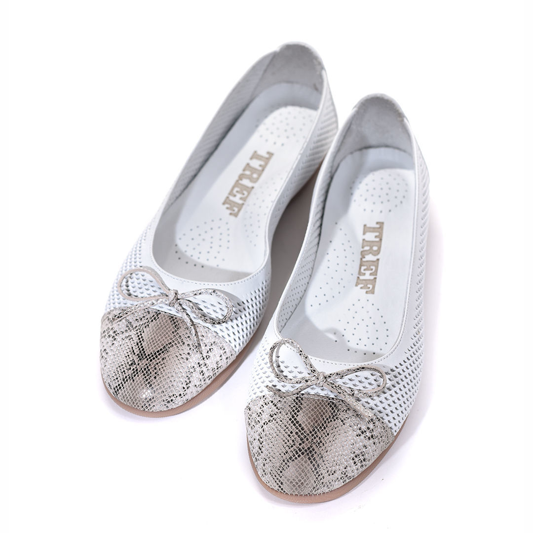 Ženske baletanke Tref 1309 bele - Obuća Tref shoes - online prodaja