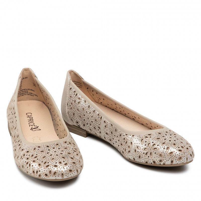 Caprice 22101 Taupe Metallic - Ženske baletanke - Obuća Tref shoes ...