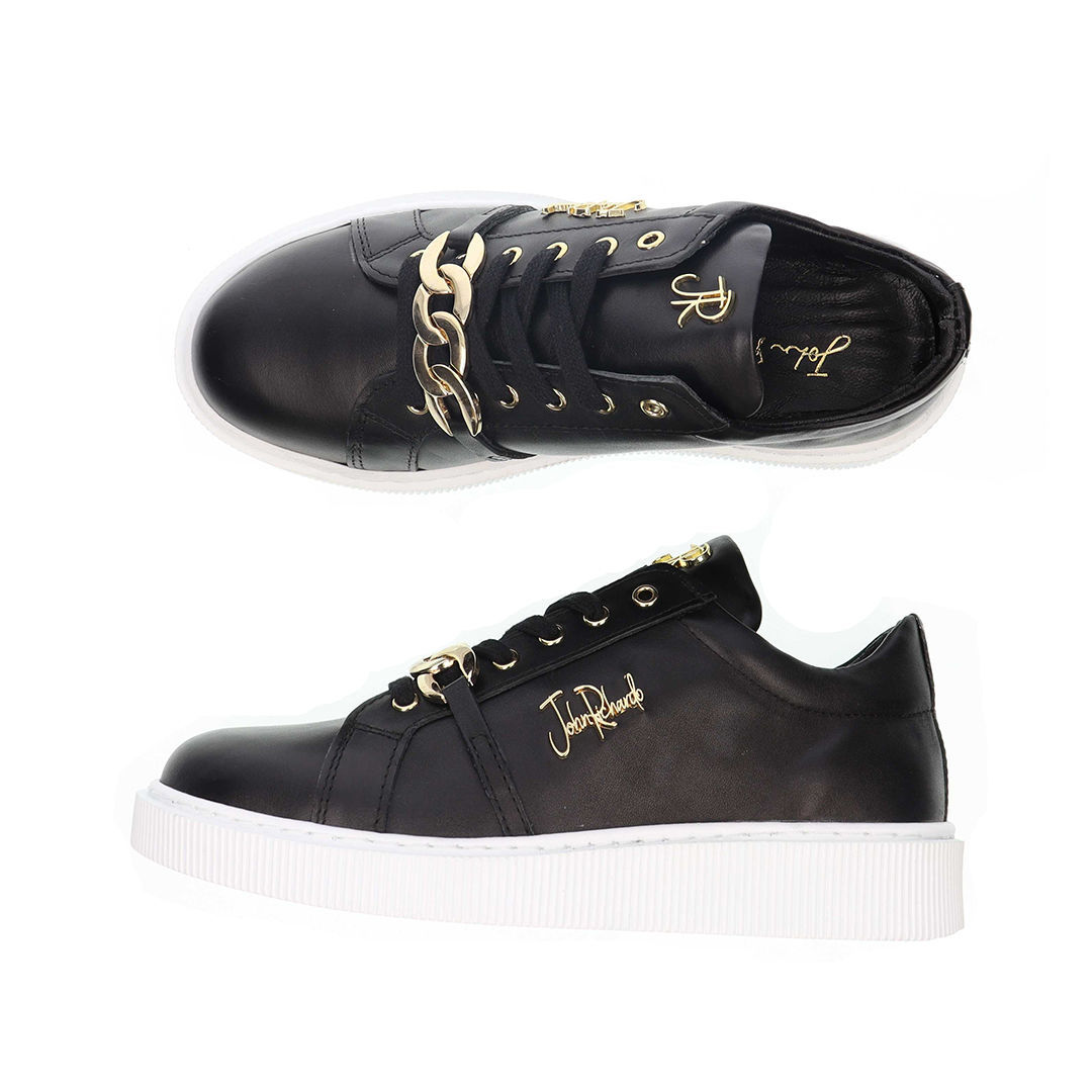 Ženske patike John Richardo 674 - Klasičan stil i udobnost u crnoj boji ...