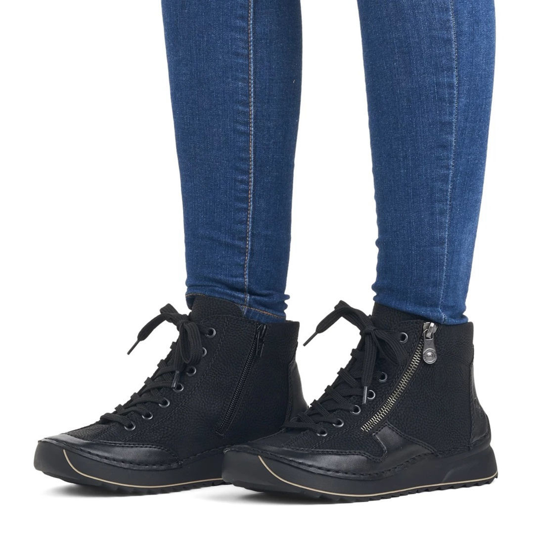 Elegantne Ženske Polučizme Rieker 51517 Black | Klasičan Dizajn ...