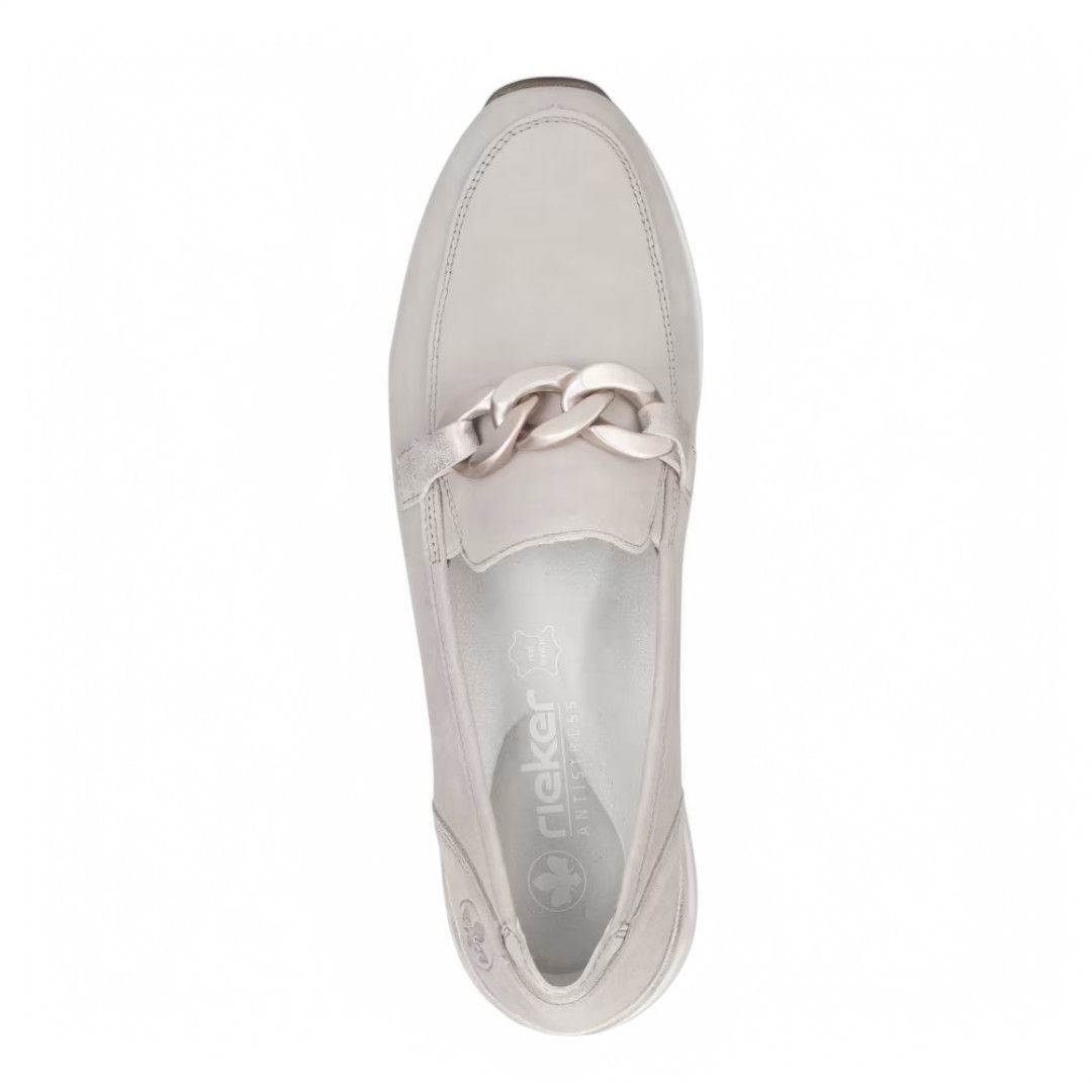 Ženske mokasine Rieker 58944 Beige – Elegantne i udobne mokasine za ...